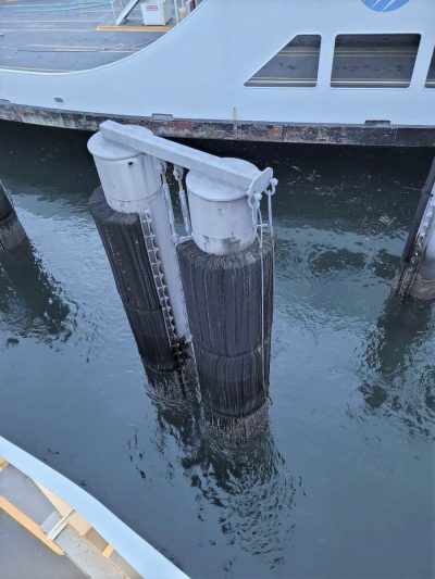 Laminated Pile Wrap Fenders vs Donut Fenders for Ferry Berths - Pile ...