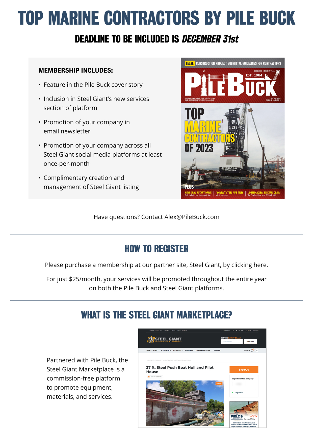 Top Marine Contractors Registration