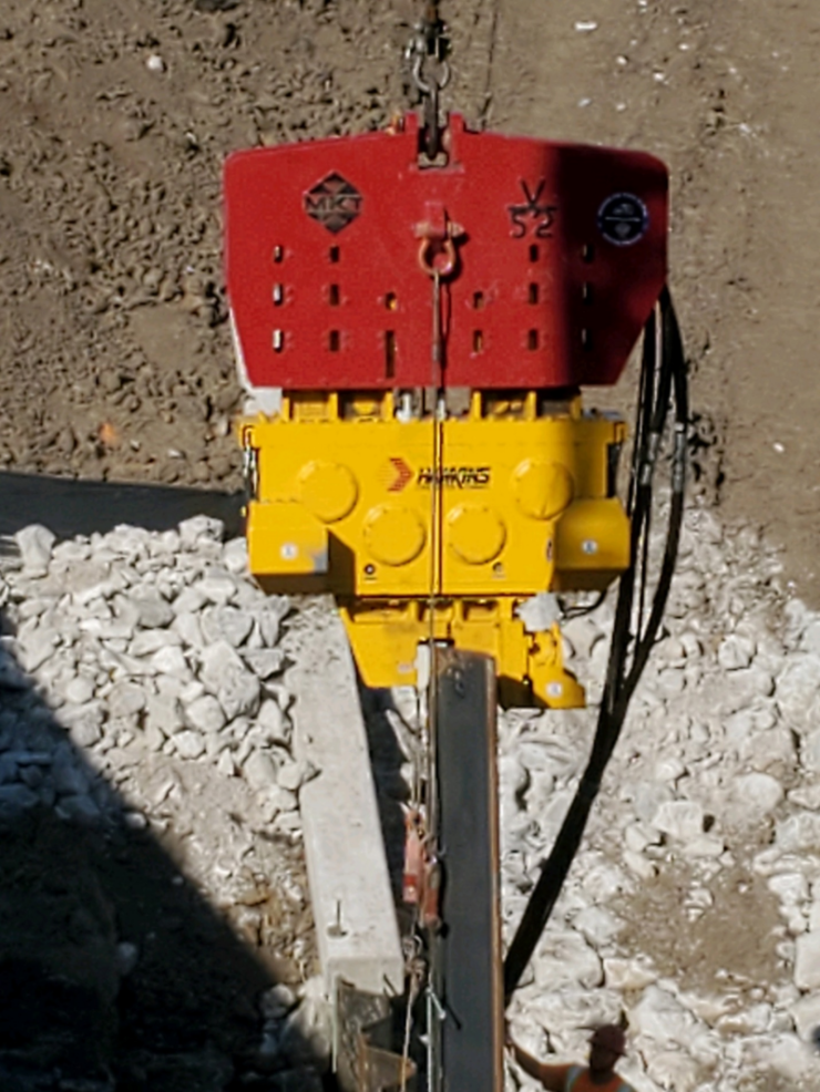 Custom Vibratory Pile Driving System: MKT & Hawkins Collaboration ...