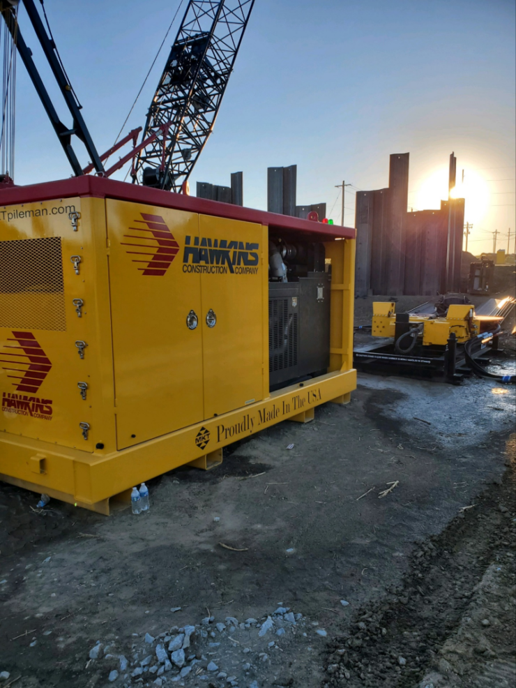 Custom Vibratory Pile Driving System: MKT & Hawkins Collaboration ...