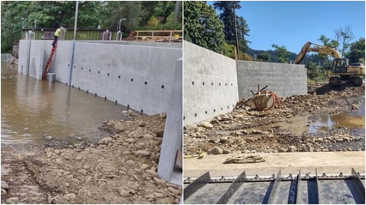 OFWD Three Rivers Hatchery Weir Drainage Improvement - Pile Buck Magazine