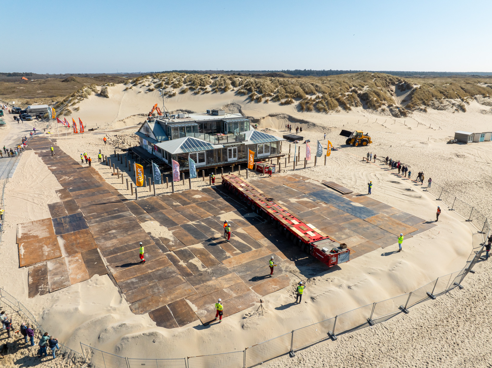 Beach Pavilion Relocated with Care and Precision - Pile Buck Magazine